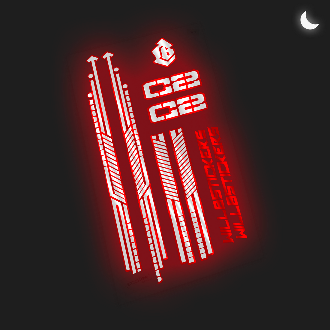 "C2" STICKERS KIT | WILL B - Parisian Bike Stickers Kit Workshop ...