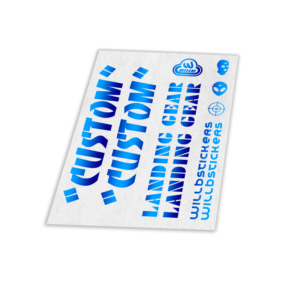"CUSTOM" STICKERS KIT DECO | WILLBSTICKERS - le sticker réfléchissant ...